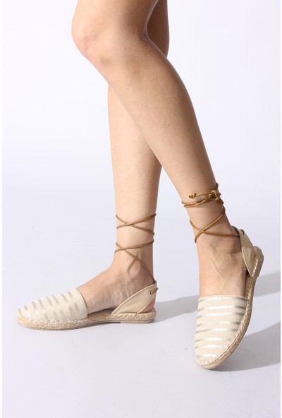 Rovigo Plus Bej Varak Kadın Sandalet