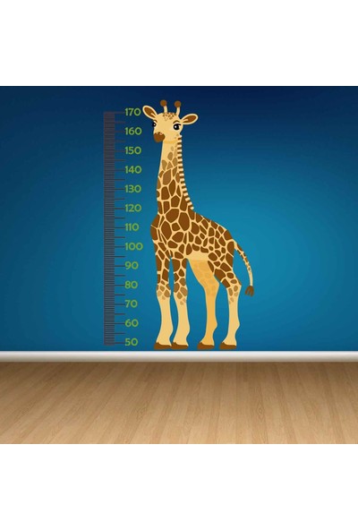 Kt Decoration Özel Tasarım Zürafa Boy Ölçer Çocuk Odası Duvar Sticker