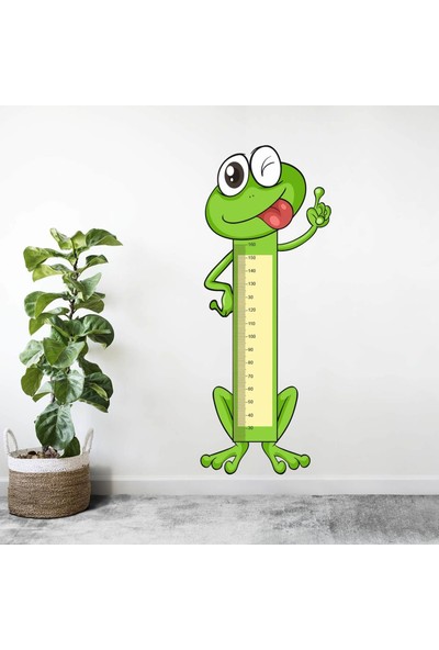 Kt Decoration Kurabağa Boy Ölçer Çocuk Odası Duvar Sticker