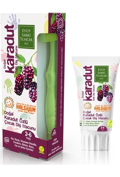 Eyüp Sabri Tuncer Doğal Karadut Özlü 2 - 6 Yaş Diş Macunu 60 ml