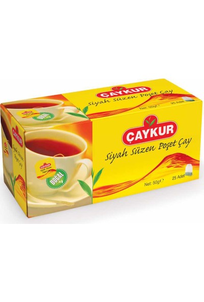 Çaykur Siyah Süzme Poşet Çay 50 gr