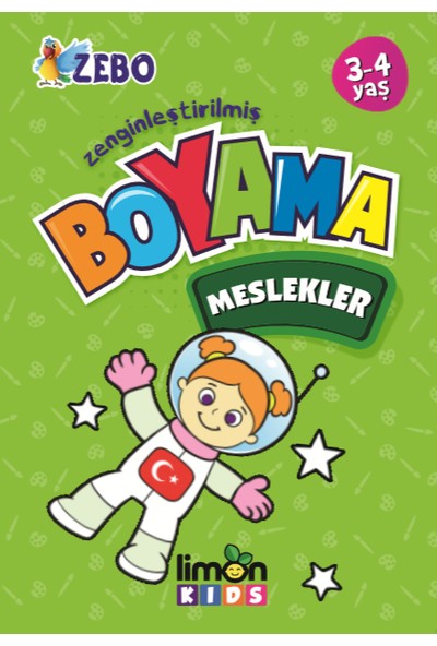 LimonKIDS 3-4 Yaş Zenginleştirilmiş Boyama - Meslekler
