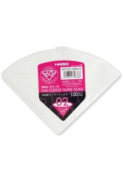 Hario V60 02 Filtre Kahve Demleme Kağıdı 100 Lü (Made In Holland)