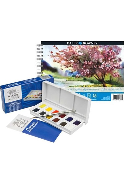 Winsor & Newton Cotman Sketchers Sulu Boya 12'li + Defter Winsor & Newton Cotman Sketchers Sulu Boya 12'li + Defter