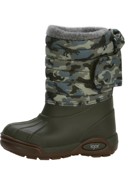 Igor Topo Skı Camo Haki Erkek Çocuk Kar Botu Igor Topo Skı Camo Haki Erkek Çocuk Kar Botu