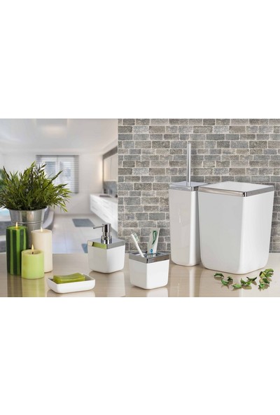 Primanova Toskana 5'li Banyo Seti Beyaz