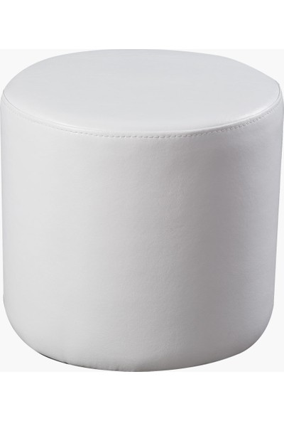 Bengi Puf Yuvarlak Suni Deri Bengi Puf Yuvarlak Suni Deri