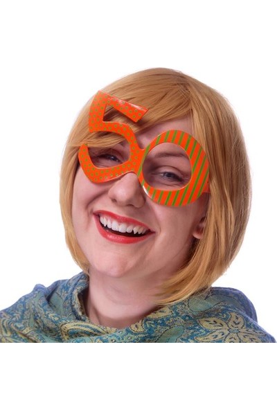 Kullan At Market 50 Yaş Şekilli Turuncu Gözlük
