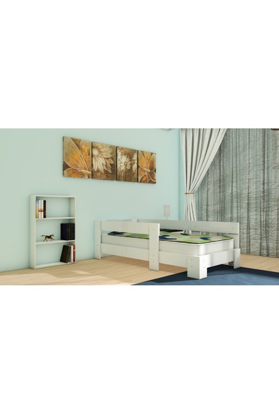 Nevramo Anemon Montessori Karyola Beyaz 90 x 190 cm Yatağa Uyumlu