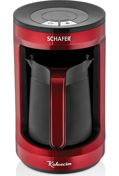 Schafer Kahvecim Otomatik Türk Kahve Makinesi - Kırmızı