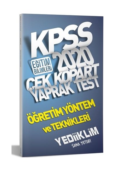 Yediiklim Yayınları 2020 KPSS Eğitim Bilimleri Öğretim Yöntem Ve Teknikleri Çek Kopart Yaprak Test Yediiklim Yayınları 2020 KPSS Eğitim Bilimleri Öğretim Yöntem Ve Teknikleri Çek Kopart Yaprak Test