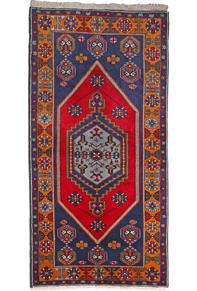 Koçaklar Kayseri Yahyalı Yün El Dokuma Halı 101 x 196 cm