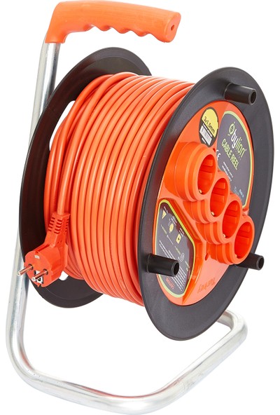 Bylion Makaralı Seyyar Uzatma Kablosu 3 x 1.5 mm² 35 m Turuncu Bylion Makaralı Seyyar Uzatma Kablosu 3 x 1.5 mm² 35 m Turuncu