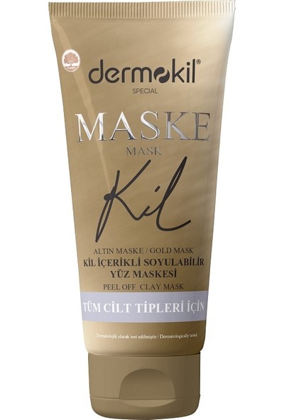 Dermokil Soyulabilir Kil İçerikli Gold Yüz Maskesi 75 ml