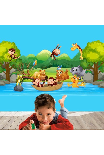 Kt Decoration Kt Decor Çocuk Odası Neşeli Orman 4xl Çocuk Odası Duvar Sticker Kt Decoration Kt Decor Çocuk Odası Neşeli Orman 4xl Çocuk Odası Duvar Sticker