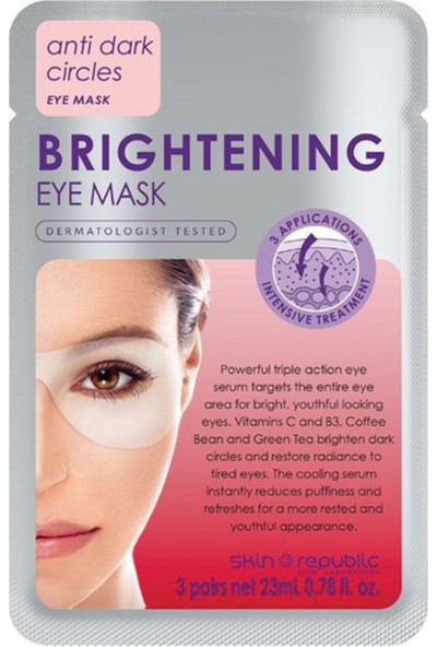 Skin Republic Brightening Göz Maskesi 23 ml Skin Republic Brightening Göz Maskesi 23 ml