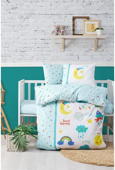Cotton Box Bebek Nevresim Takımı - Tatlı Rüyalar Mint Cotton Box Bebek Nevresim Takımı - Tatlı Rüyalar Mint