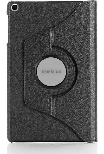 Samsung Galaxy Tab A 8.0 T290 T295 2019 Kılıf 360 Dönen Lastikli Siyah Samsung Galaxy Tab A 8.0 T290 T295 2019 Kılıf 360 Dönen Lastikli Siyah