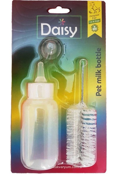 Daisy Pet Fırçalı Biberon Seti 50 ml
