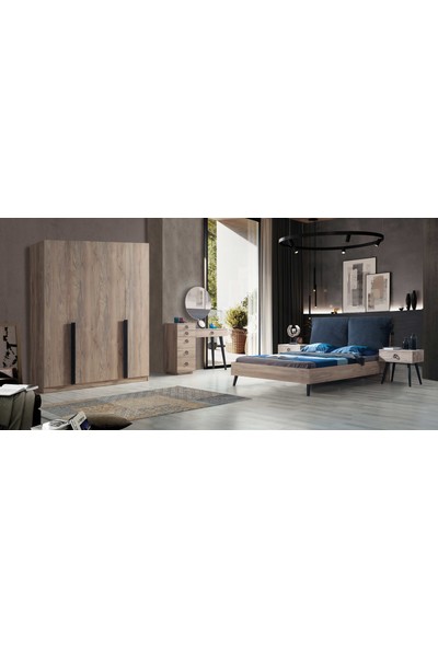 Feyza Mobilya Premium 4 Kapılı Yatak Odası