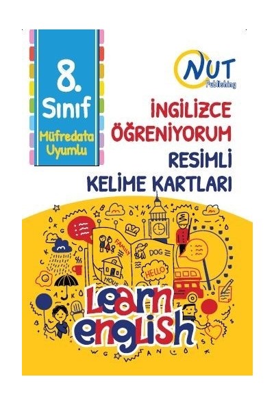 Nut Publishing 8. Sınıf İngilizce Öğreniyorum Resimli Kelime Kartları Nut Publishing 8. Sınıf İngilizce Öğreniyorum Resimli Kelime Kartları