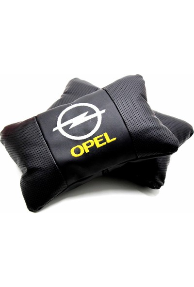 Transformacion Opel Logolu Deri Boyun Yastığı 2 Adet