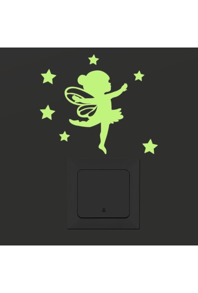 DekorLoft Dekor Loft Gece Parlayan Çocuk Odası Priz Sticker Fps-12