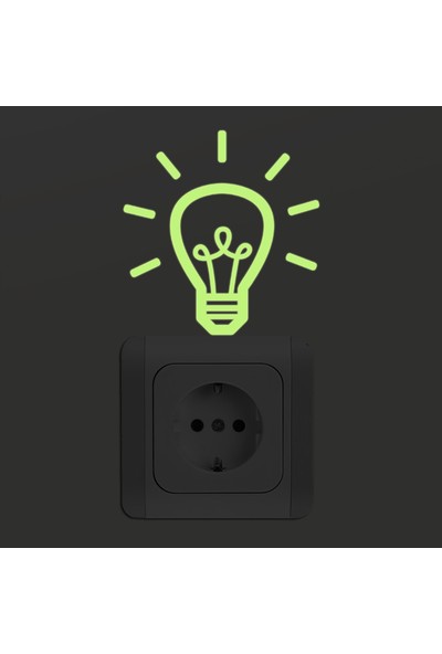 DekorLoft Dekor Loft Gece Parlayan Çocuk Odası Priz Sticker Fps-02