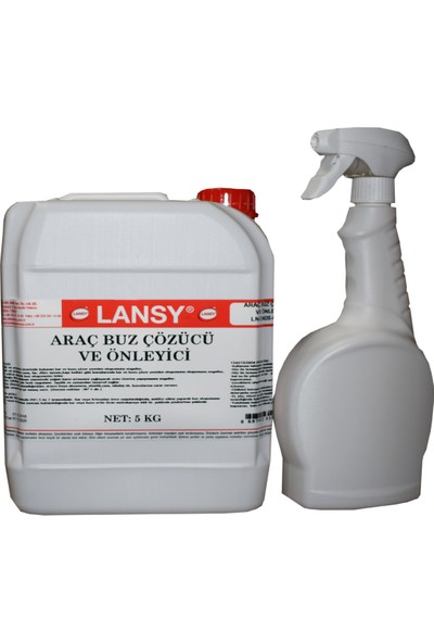 Lansy Araç Buz Çözücü 5 kg + Uygulama Spreyi Lansy Araç Buz Çözücü 5 kg + Uygulama Spreyi