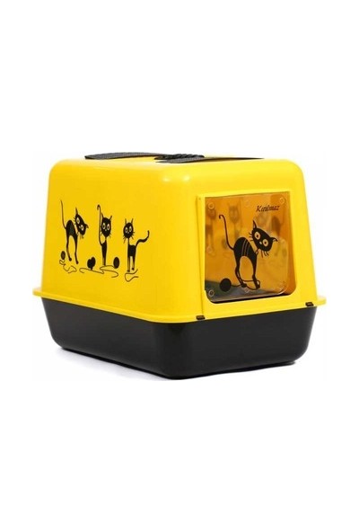 Çiftsan Kapalı Kırılmaz Lüx Kedi Tuvalet Kabı