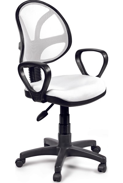Cansit Bello Çalışma Koltuğu Ofis Bilgisayar Koltuğu Beyaz Cansit Bello Çalışma Koltuğu Ofis Bilgisayar Koltuğu Beyaz