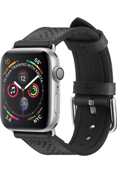 Spigen Apple Watch 45mm / 44mm / 42mm (Seri 1/2/3/4/5/6/SE/7/8 ile Uyumlu) Kayış Kordon Retro Fit Black - 062MP25079 Spigen Apple Watch 45mm / 44mm / 42mm (Seri 1/2/3/4/5/6/SE/7/8 ile Uyumlu) Kayış Kordon Retro Fit Black - 062MP25079