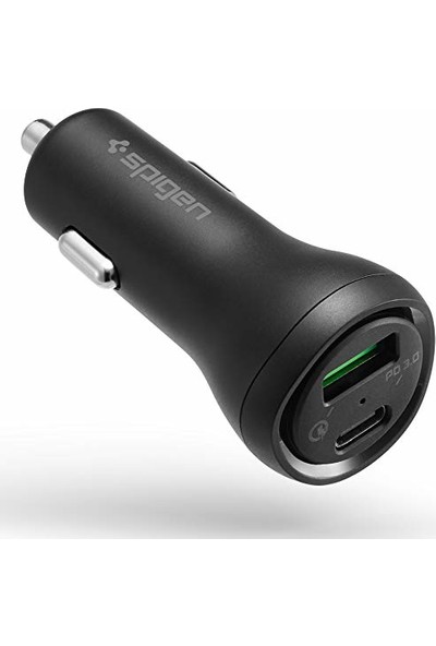 Spigen SteadiBoost 45W Hızlı Araç Şarjı (USB-C PD 3.0 27W + Quick Charge 3.0 18W) F31QC - 000CP25597 Spigen SteadiBoost 45W Hızlı Araç Şarjı (USB-C PD 3.0 27W + Quick Charge 3.0 18W) F31QC - 000CP25597