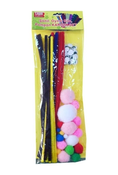 Logon 1815 Şönil, Pompon, Oynar Göz Karışık Set