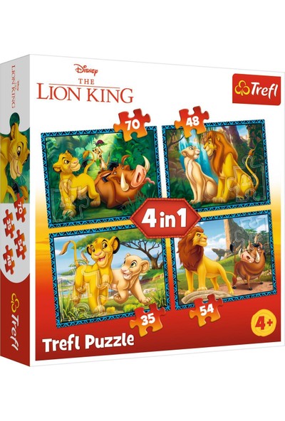 Trefl Puzzle The Lion King And The Friends Disney 4 In 1 Puzzle (35+48+54+70 Parça) Trefl Puzzle The Lion King And The Friends Disney 4 In 1 Puzzle (35+48+54+70 Parça)