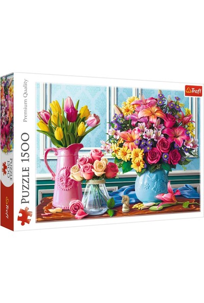 Trefl Puzzle Flowers In The Vases 1500 Parça Puzzle Trefl Puzzle Flowers In The Vases 1500 Parça Puzzle