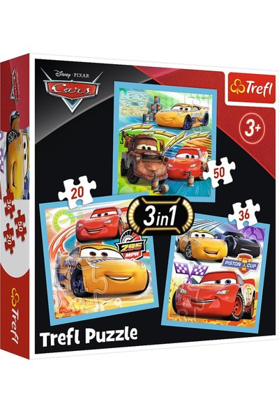 Trefl Puzzle Preparations For The Race Disney Car 3 3 In 1 Puzzle (20+36+50 Parça) Trefl Puzzle Preparations For The Race Disney Car 3 3 In 1 Puzzle (20+36+50 Parça)
