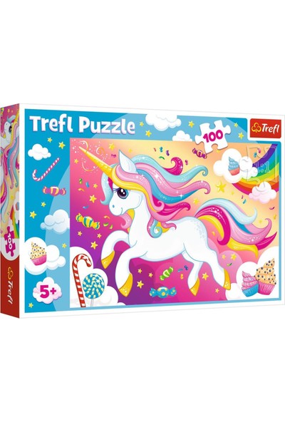 Trefl Puzzle Beautiful Unicorn 100 Parça Puzzle Trefl Puzzle Beautiful Unicorn 100 Parça Puzzle
