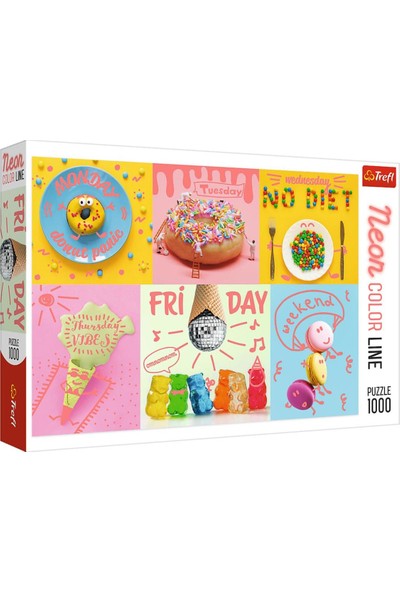 Trefl Puzzle Sweet Week 1000 Parça Neon Puzzle Trefl Puzzle Sweet Week 1000 Parça Neon Puzzle