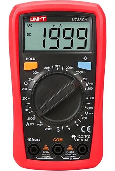 Unı-T Ut 33C+ Dijital Multimetre Ölçü Aleti