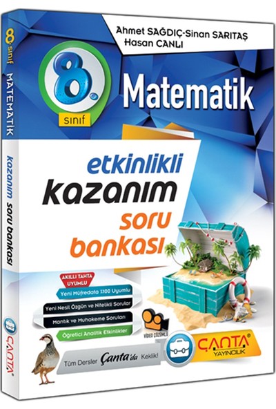 Çanta Yayınları 8. Sınıf Matematik Etkinlikli Kazanım Soru Bankası