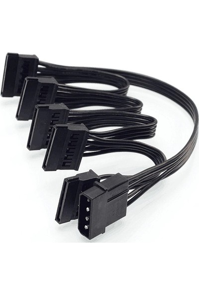 Alfais 4355 Molex IDE 4 Pin To 5 Port Sata Power HDD Güç Çoklayıcı Kablosu 60 cm Alfais 4355 Molex IDE 4 Pin To 5 Port Sata Power HDD Güç Çoklayıcı Kablosu 60 cm