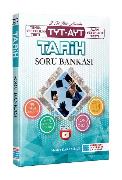 Evrensel İletişim Yayınları TYT - AYT Tarih Soru Bankası