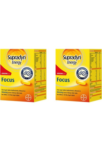Supradyn Energy Focus 2 Li Kutu Supradyn Energy Focus 2 Li Kutu