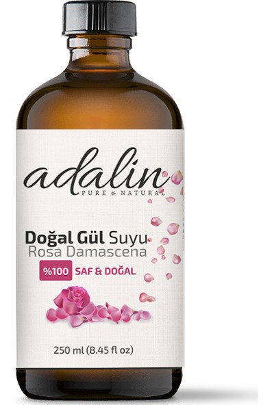 Adalin Doğal Gül Suyu - Yağı Alınmamış %100 Saf ve Doğal Tonik - Cilt, Saç ve Aromaterapi Için Adalin Doğal Gül Suyu - Yağı Alınmamış %100 Saf ve Doğal Tonik - Cilt, Saç ve Aromaterapi Için