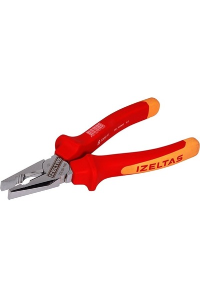 Izeltaş 1000V Izoleli Elektrikçi Kombine Pense 180 mm Izeltaş 1000V Izoleli Elektrikçi Kombine Pense 180 mm