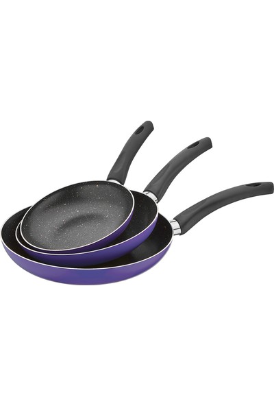 Papilla Rosetta 18-22-26 cm Tava Seti - Mor