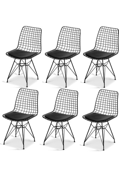 Pikare Mobilya Tel Sandalye 6'lı Pikare Mobilya Tel Sandalye 6'lı