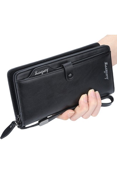 Baellerry Premium Fermuarlı Uzun Deri Kartlık Cüzdan - Siyah Baellerry Premium Fermuarlı Uzun Deri Kartlık Cüzdan - Siyah