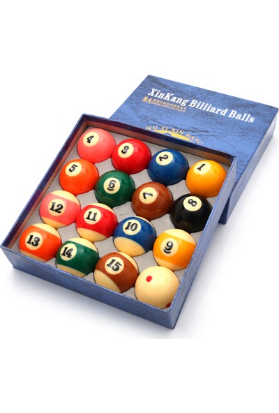 Fenolik Reçine Profesyonel Amerikan Bilardo Top Seti 57.2 mm Fenolik Reçine Profesyonel Amerikan Bilardo Top Seti 57.2 mm